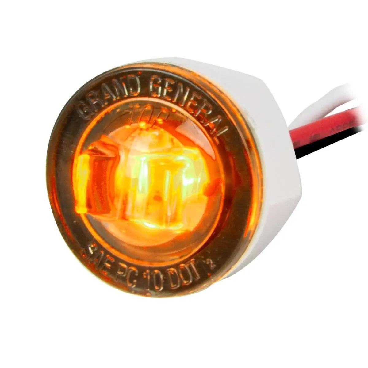 Dual Function 1" Mini Push/Screw Wide Angle LED Light in Smoke Lens ...