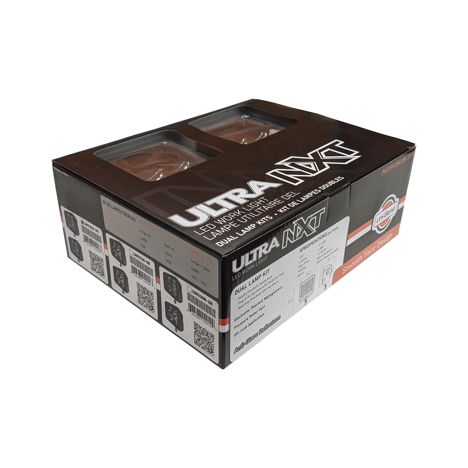 Ultra NXT Series 3" LED Spot Dual Lamp Kit — White Line Distributors Inc